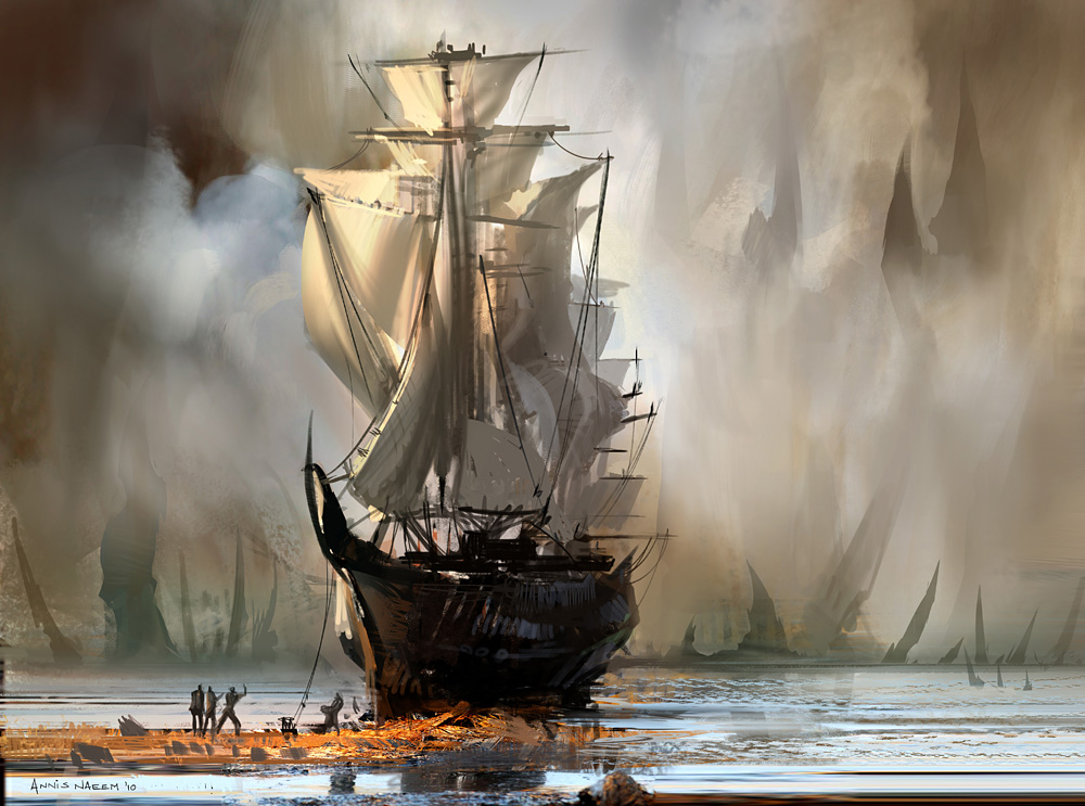 Sailing Ship Concept Art And Illustrations Concept Art World